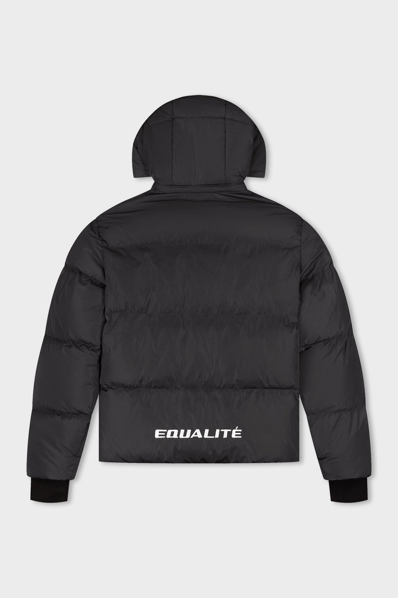 ESSENTIAL PUFFER JACKET | BLACK - Equalité